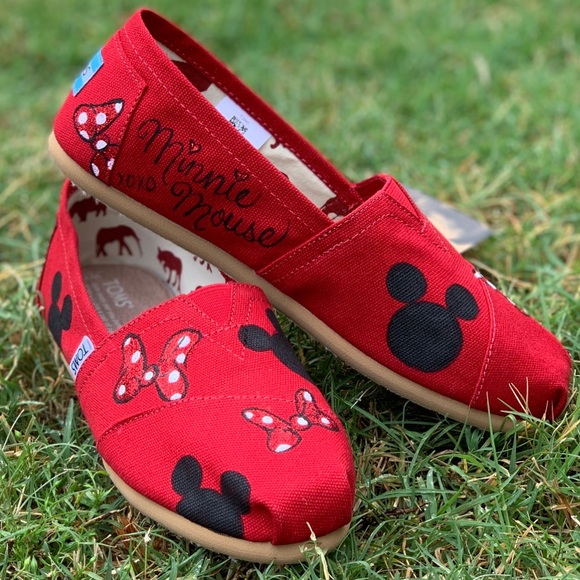 Toms | Shoes | Mickey Mouse Toms Minnie Mouse Toms Disney Toms | Poshmark